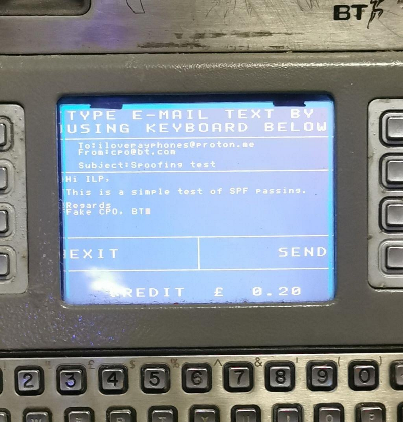 How I killed BT's payphone email service